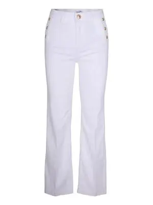 Liu Jo Button-detailed Jeans - White
