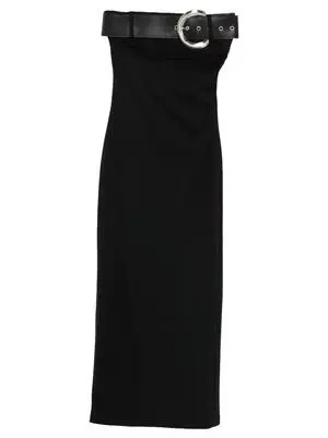 PALMATIC STUDIO Belt-detail Strapless Maxi Dress - Black
