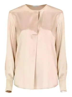 Peserico Button-detail Blouse - Neutrals