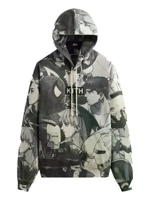 Kith X Marvel Vs. Capcom Printed Hoodie - Grey