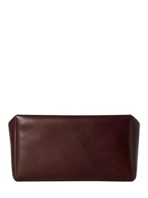 THE ROW Leather Clutch - Red