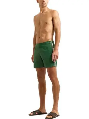 Orlebar Brown Bulldog Stripe-detail Swim Shorts - Green