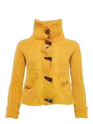 Burberry Cable-knit Turtleneck Sweater - Yellow