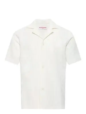 Orlebar Brown Howell Drop Needles Button-fastening Shirt - White