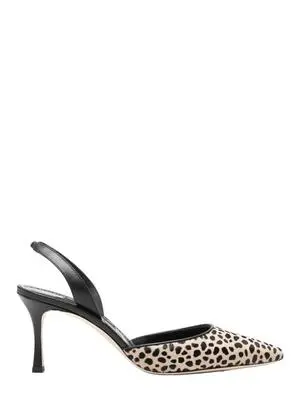MANOLO BLAHNIK 70mm Carolyne Leopard-Pattern Pumps