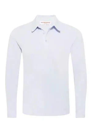 Orlebar Brown Garfield Long-sleeve Polo Shirt - Blue