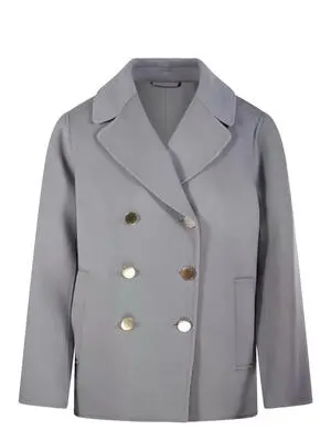Max Mara Buttoned Coat - Grey