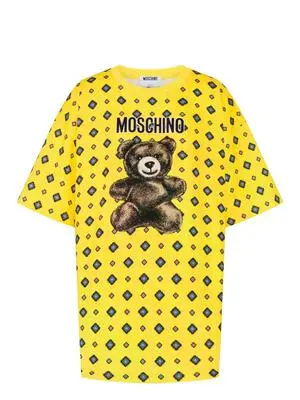 Moschino Teddy-graphic T-shirt - Yellow