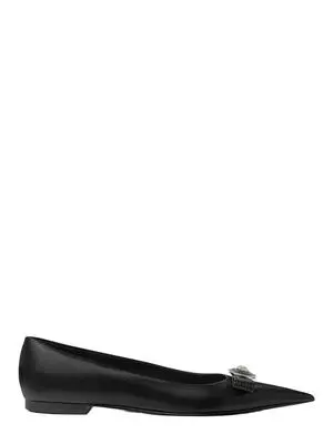Versace Medusa Pointed Ballet Flats - Black