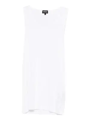 Zegna Ribbed Tank Top - White