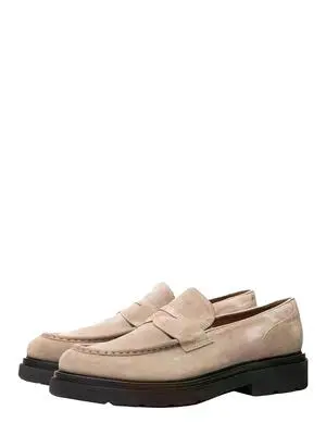 POCHE PARIS Panelled Cipele Loafers - Neutrals