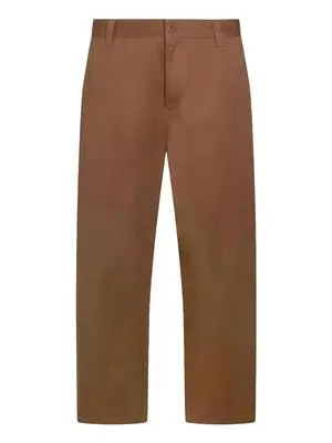 Carhartt Work In Progress Logo-patch Trousers - Brown