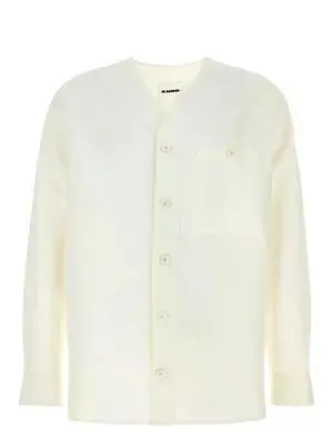 JIL SANDER Buttoned Chest-pocket Shirt - Neutrals