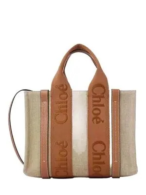 Chloé Logo-strap Tote Bag - Neutrals