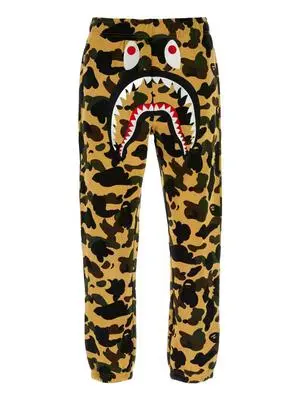 A BATHING APE Camouflage-pattern Track Pants - Yellow