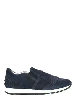 TOD'S Studded Leather Slip-on Sneakers - Blue
