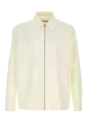 JIL SANDER Zip-up Shirt - Neutrals