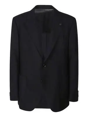 LARDINI Wool Blazer - Blue