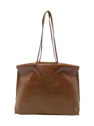 BEA MOMBAERS Leather Tote Bag - Brown