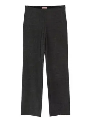 ROMEO GIGLI 1997-1998 Houndstooth-pattern Trousers - Black