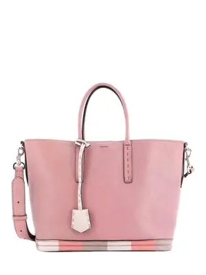 Fendi Selleria Convertible Leather Medium Tote Bag - Pink