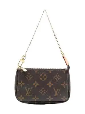 LOUIS VUITTON 2020 Monogram Mini Pochette Accessoires Handbag - Brown