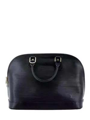 LOUIS VUITTON Alma Handbag Epi Leather Pm Satchel - Black