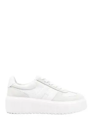 Hogan H-stripes Platform Sneakers - White