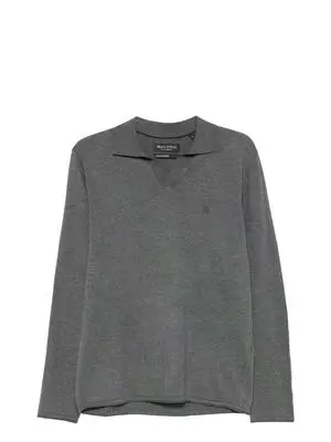 Marc O'polo V-neck Long-sleeve Top - Grey