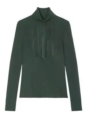 Marc O'polo Ribbed Turtleneck Top - Green