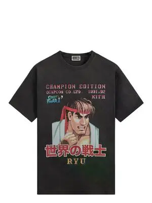 Kith X Capcom Ryu Printed T-shirt - Black