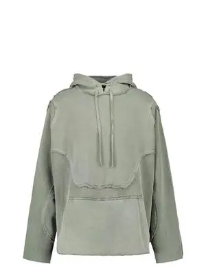 LUEDER Armour Drawstring-detailed Hoodie - Green