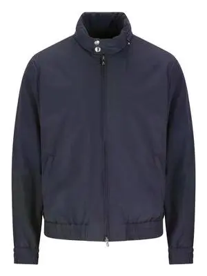 Brunello Cucinelli High-collar Zip-up Bomber Jacket - Blue