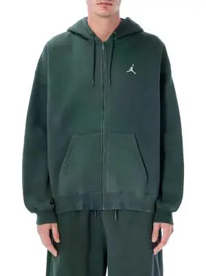 JORDAN Logo-detail Zip-up Hoodie - Green