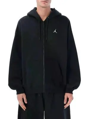 JORDAN Zip-fastening Hoodie - Black