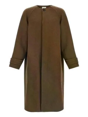 THE ROW Kenet Button-Closure Coat