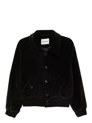 LOW CLASSIC Button-up Bomber Jacket - Brown