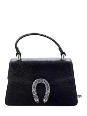 Gucci Dionysus Mini Satchel With Crystals - Black