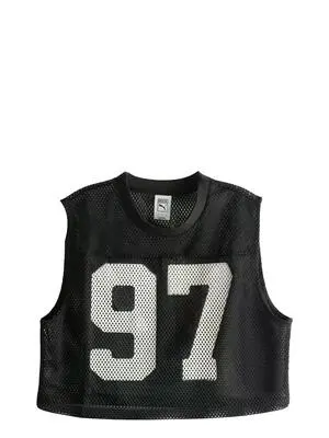 PUMA Mesh Sleeveless Top - Black