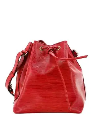 LOUIS VUITTON Petit Noe Handbag Epi Leather Bucket Bag - Red