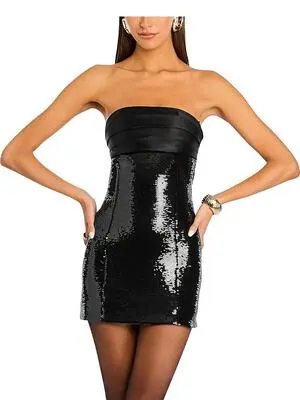 Retrofete Chentari Sequin Dress - Black