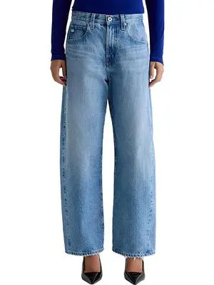 Ag Hattie High-rise Barrel Jeans - Blueprint