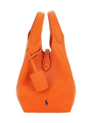 Polo Ralph Lauren Leather Crossbody Bag - Orange