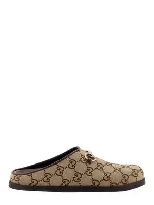 Gucci Gg Fabric Sabot - Beige