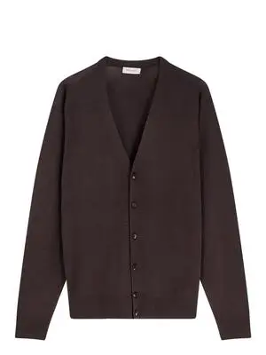 BRAMANI CASHMERE Wool Cardigan - Brown