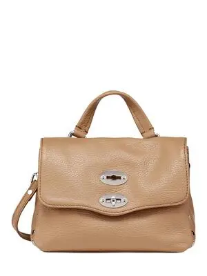 ZANELLATO ZANELLATO Postina® Baby Hammered Leather Crossbody Bag Beige