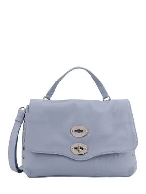 ZANELLATO Textured Leather Crossbody Bag Blue