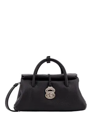 ZANELLATO ZANELLATO Dotta® Small Hammered Leather Bag Black