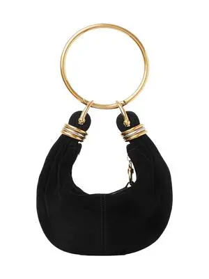 Chloé Bracelet Suede Crossbody Bag - Black