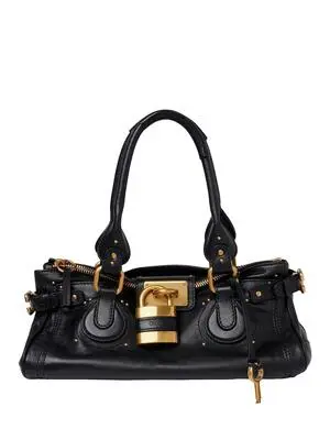 Chloé Paddington Leather Handbag - Black